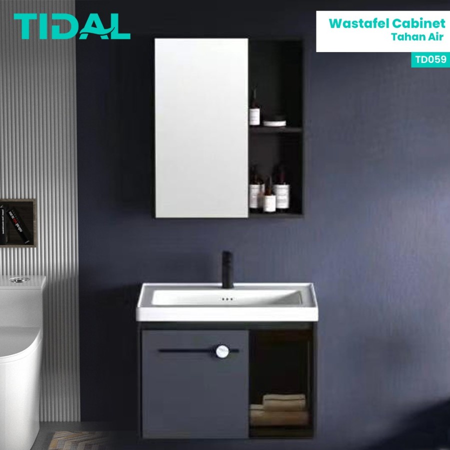 Jual Wastafel Cabinet Set Komplit Modern Minimalis Kamar Mandi TIDAL ...