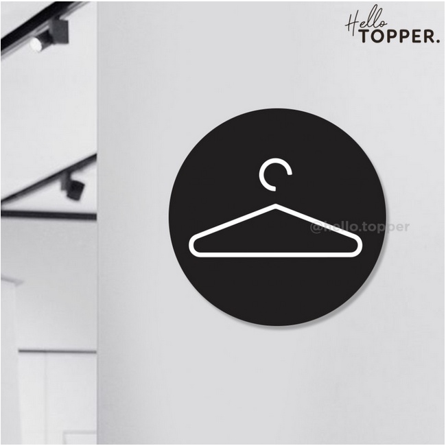 Jual Sign Icon Akrilik Signage Label Acrylic Papan Tanda - Fitting Room ...
