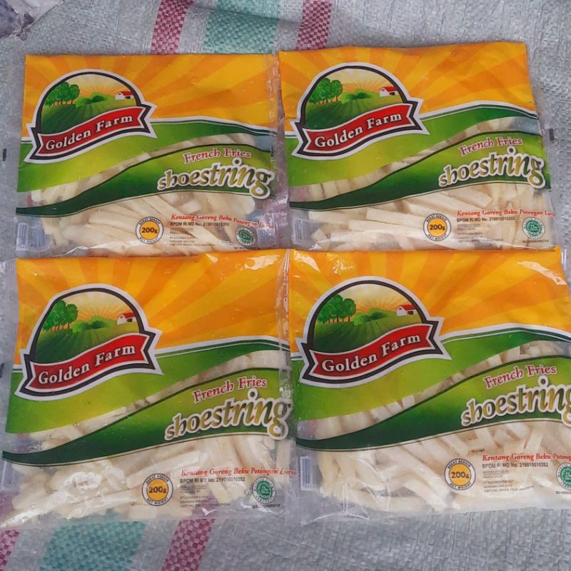 Jual Golden Farm french fries shoestring 200 gr / kentang goreng beku ...