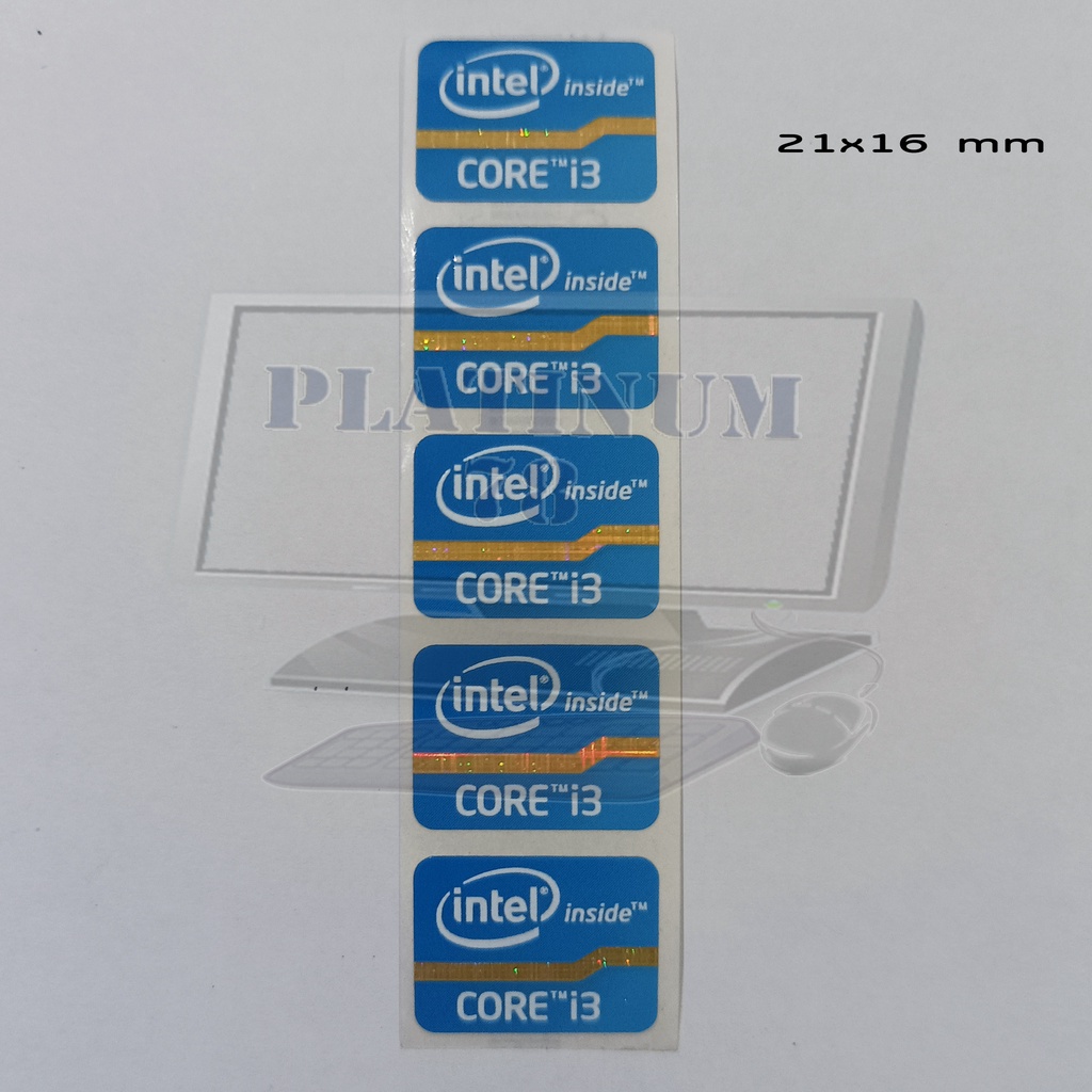 Jual Sticker Stiker Logo intel Core i3 Gen 2 Gen 3 Original | Shopee ...