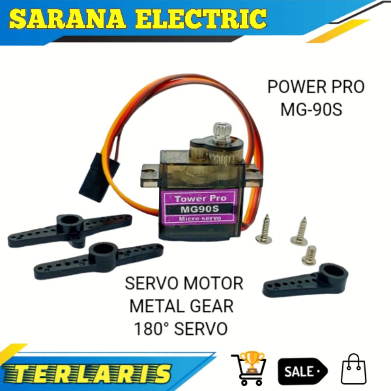 Jual MICRO SERVO MG90S POWER PRO MG-90S METAL GEAR MOTOR MICRO MINI MG ...