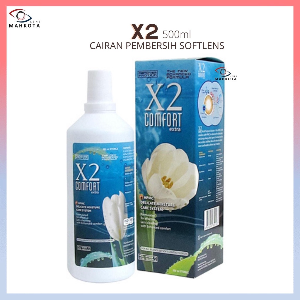 Jual CAIRAN SOFTLENS X2 COMFORT 500ML / CAIRAN PEMBERSIH SOFTLEN X2 500 ...