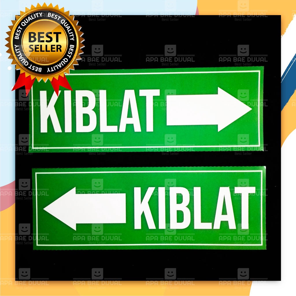 Jual Sticker | Stiker Arah Kiblat | Mushola | Masjid | Musola | Shopee ...