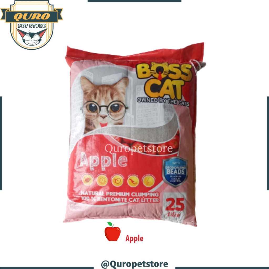 Jual Pasir wangi dan gumpal Bosscat / Boss cat 25 liter | Shopee Indonesia