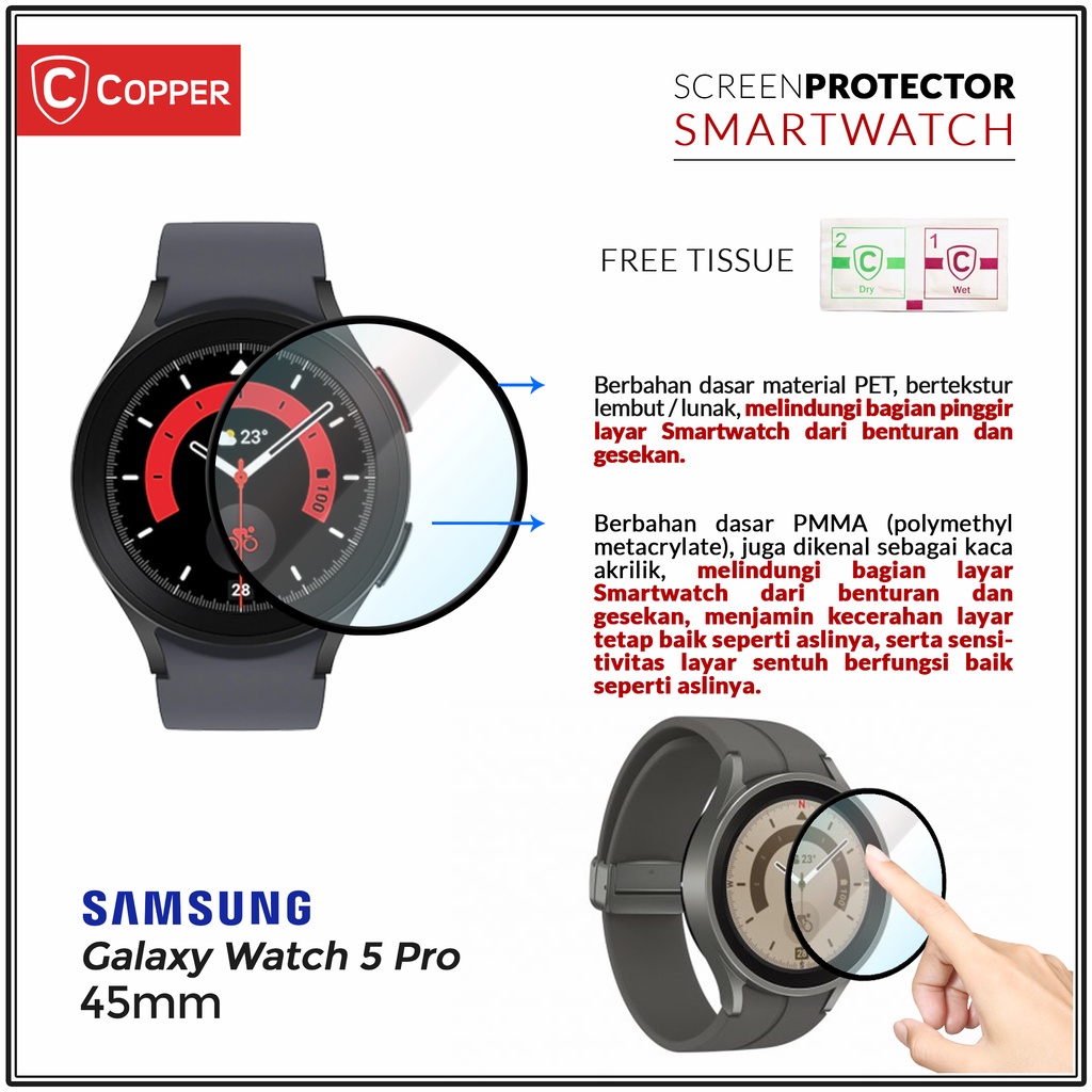 Jual Copper Polymer SmartWatch - Samsung Galaxy Watch 5 Pro - 45mm ...