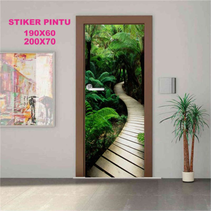 Jual NEW WALLPAPER STICKER PINTU UKURAN 200X60CM | Shopee Indonesia