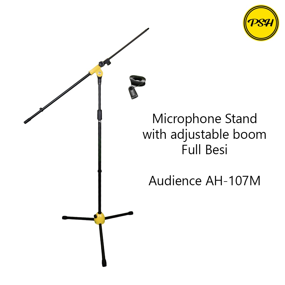 Jual Audience AH-107M AH107M Microphone Stand Mic Tripod Tiang ...