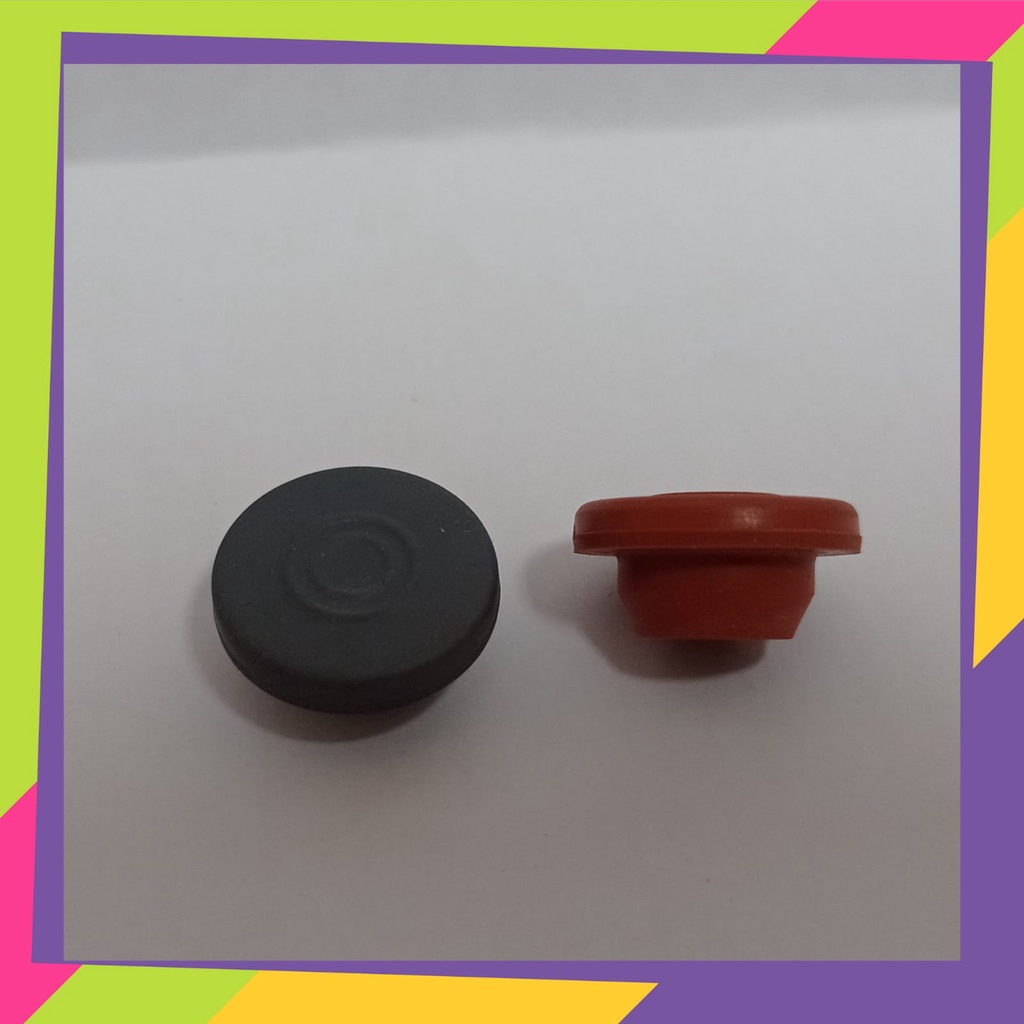 Jual Tutup Karet Vial/Tutup botol susu dan Infus ukuran 20mm (Rubber ...