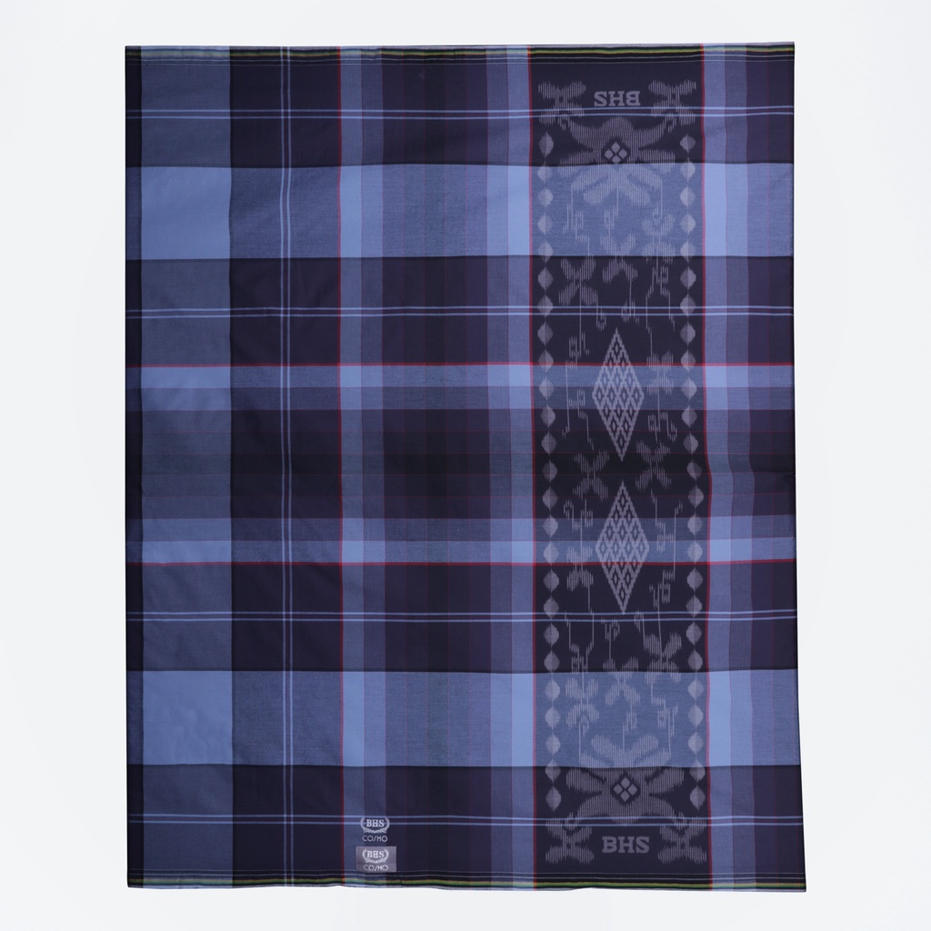 Jual Sarung BHS Cosmo Silver Kombinasi Warna Abu Biru / COSMO BHS ...