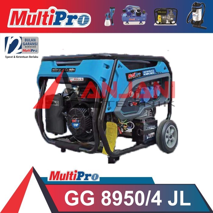 Jual MESIN GENSET BENSIN 7000 Watt MULTIPRO GG 8950 GENERATOR 7000W ...