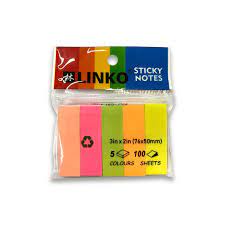 Jual Sticky Notes LINKO 76 (15) x 50 mm 5 Warna / Memo Tempel / Page ...