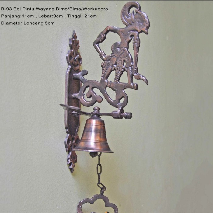 Jual Bel Lonceng Pintu/Pagar Logam Motif Wayang Bima / Wekudara ...