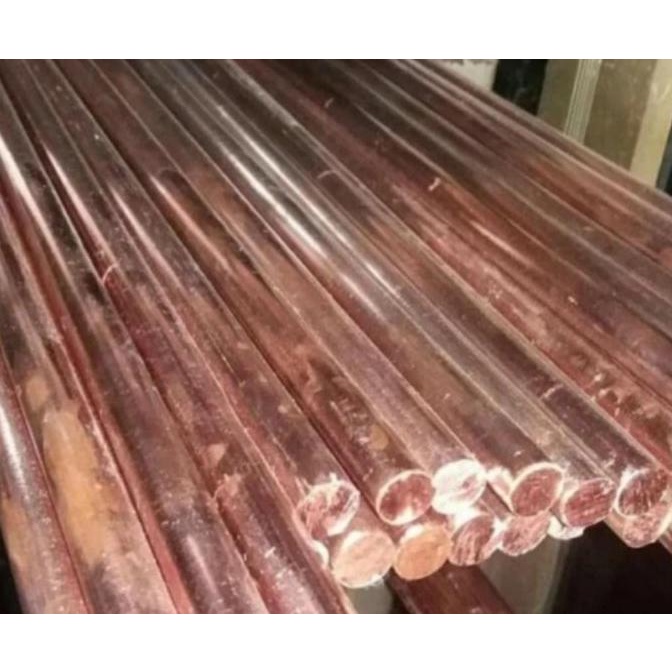 Jual Stik Rod 1/2" 1/2 Inch 1 Meter Batang Tembaga Stick Ground Copper ...