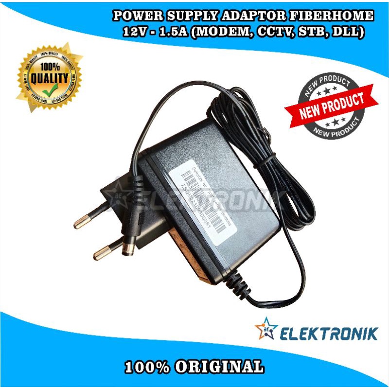 Jual Power Supply Adaptor Fiberhome 12V 1.5A ORIGINAL | Shopee Indonesia