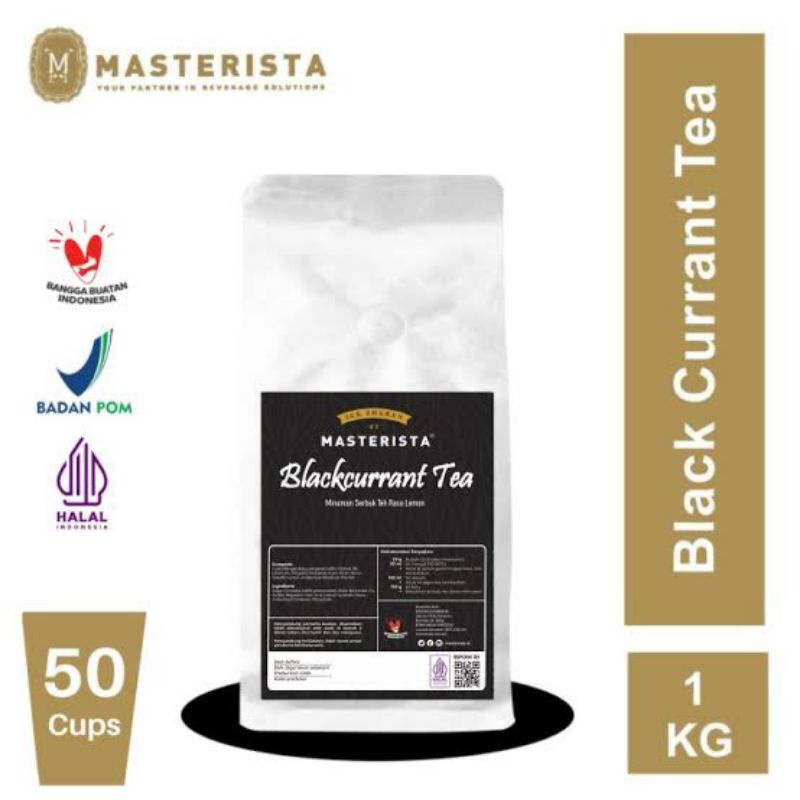 Jual Masterista powder ice shaken blackcurrant tea / bubuk minuman rasa ...