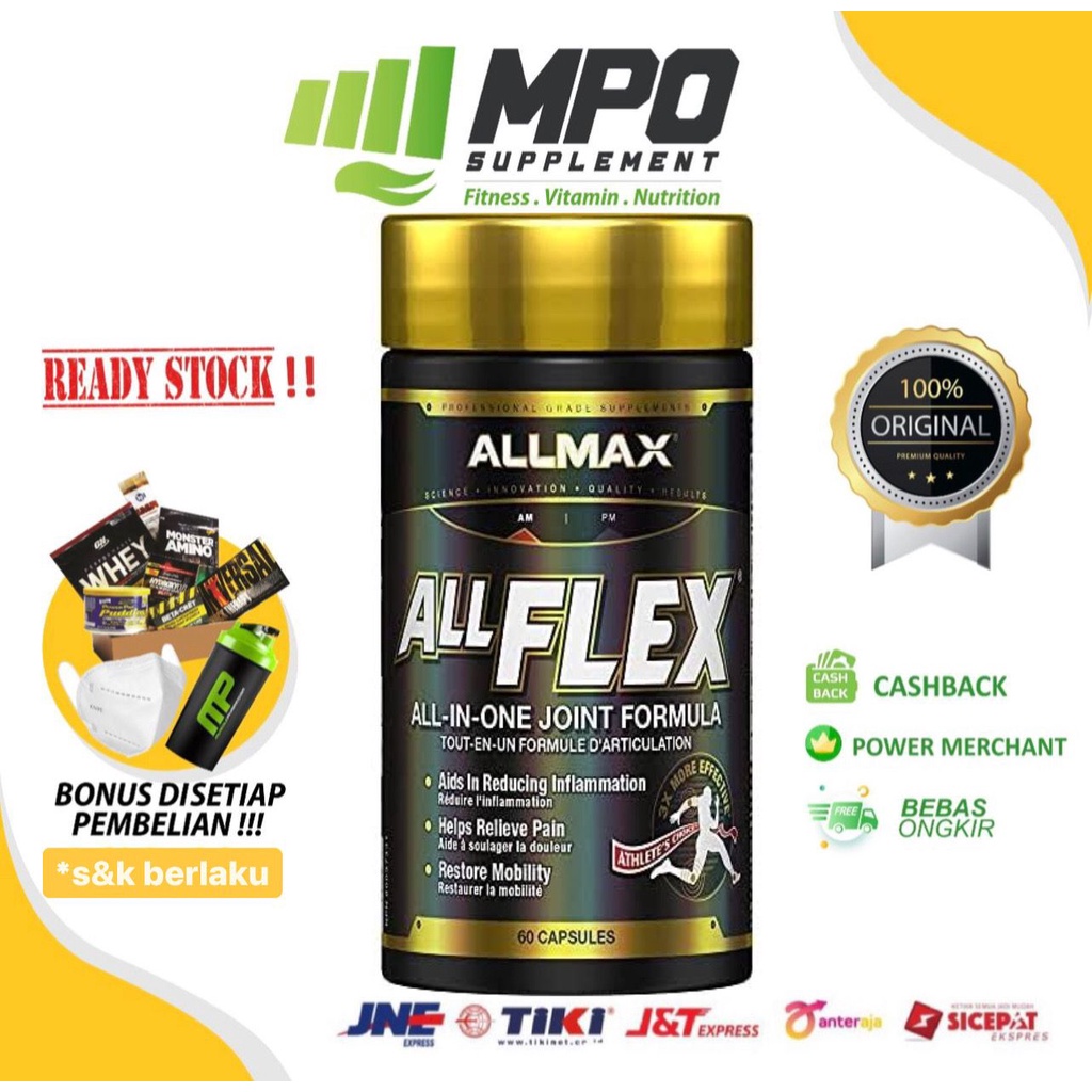 Jual Allmax Allflex 60 caps Allmax Nutrition Allflex All Flex Joint Support Allmax Advanced ...