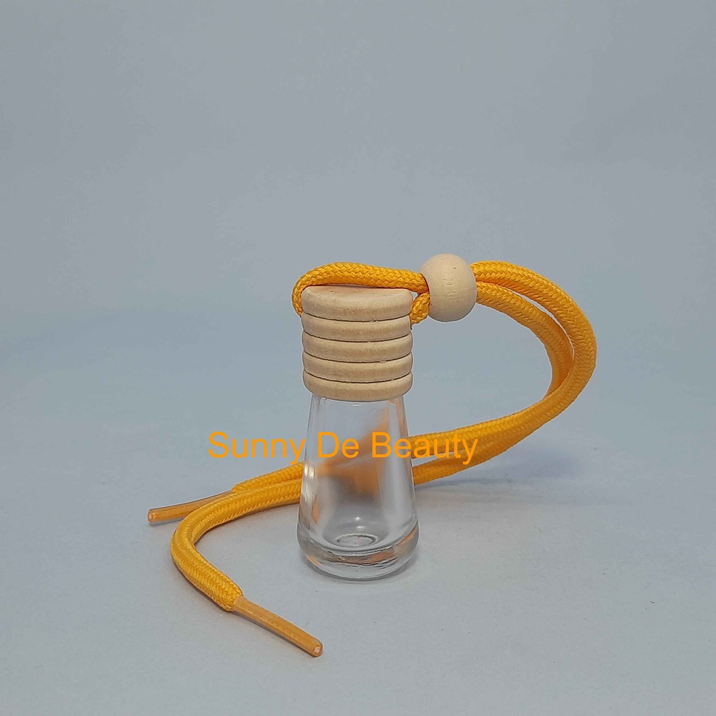 Jual Botol Parfum Gantung 5 Ml Lonjong Tutup Kayu Bulat / Botol Kaca ...