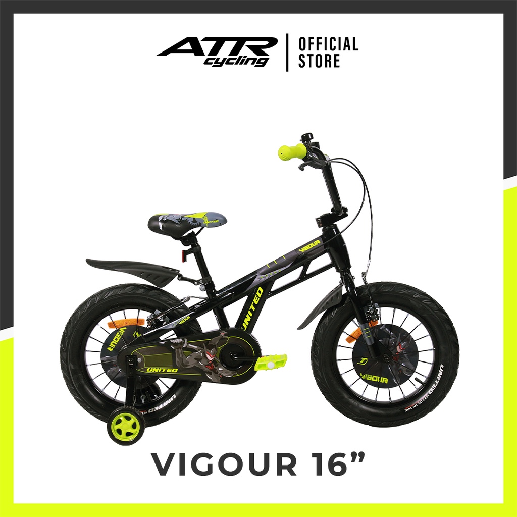 Jual Sepeda Anak Laki Laki Kids Bike UNITED VIGOUR 16 Inch - (20) Black ...