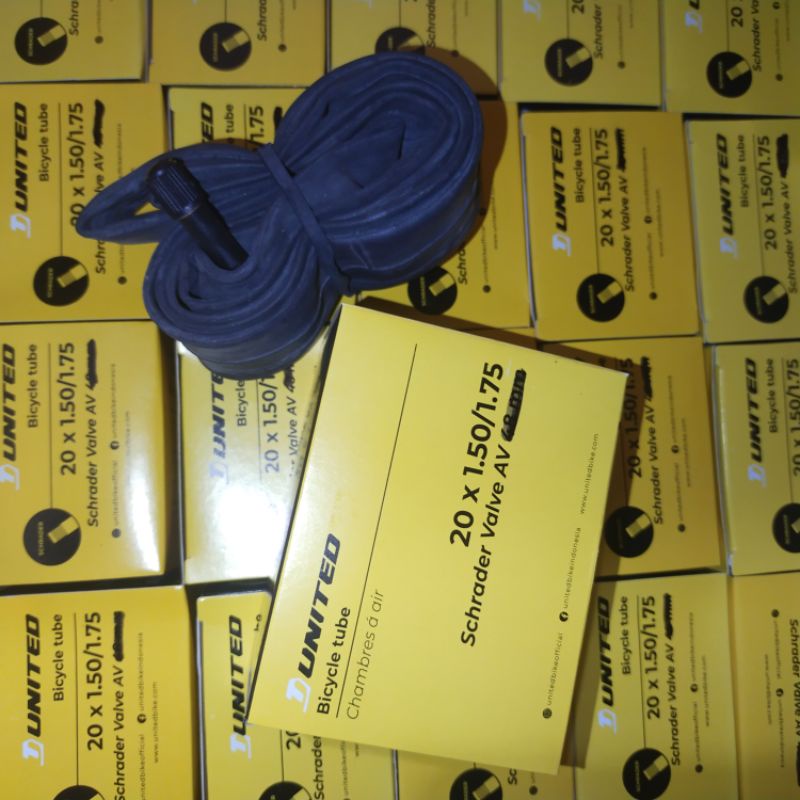 Jual Ban Dalam Sepeda Lipat 20" United 20 x 1.50/1.75 AV | Shopee Indonesia