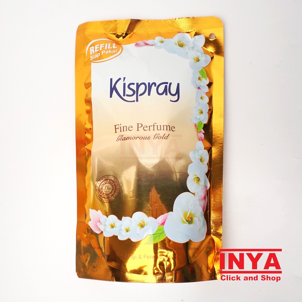 Jual KISPRAY FINE PERFUME GLAMOROUS GOLD 300ml REFILL Siap Pakai - Pelicin Pakaian | Shopee ...