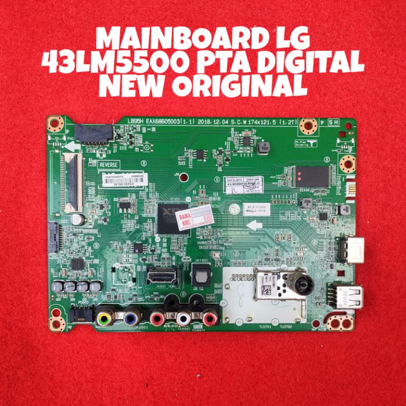 Jual MB MAINBOARD MOTHERBOARD TV LED LG 43LM5500 43LM5500PTA | Shopee ...