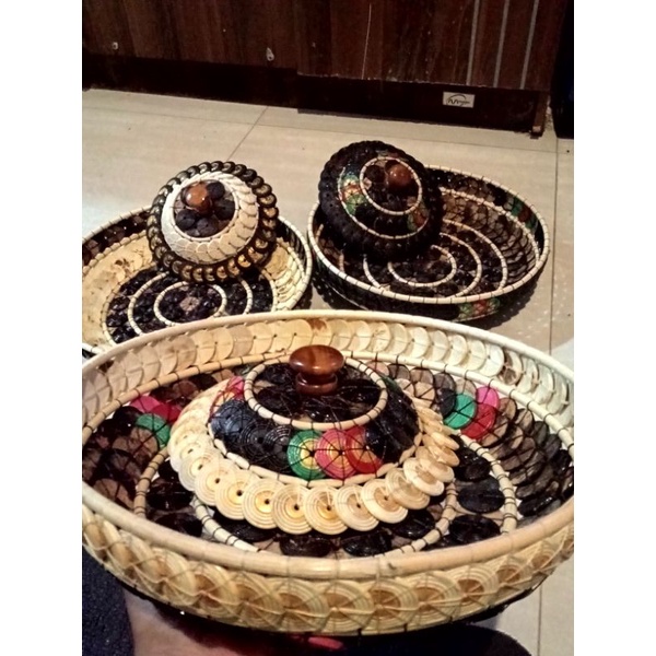 Jual bokor kundangan batok kelapa UK 30cm,bokor Bali,kerajinan batok ...