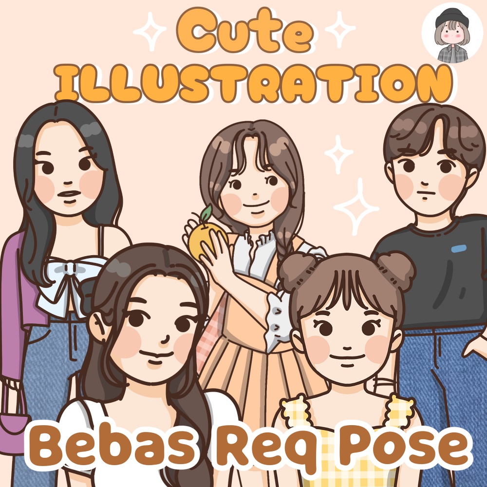 Jual Jasa Gambar Ilustrasi cute II Commission Art (Baca Deskripsi ...