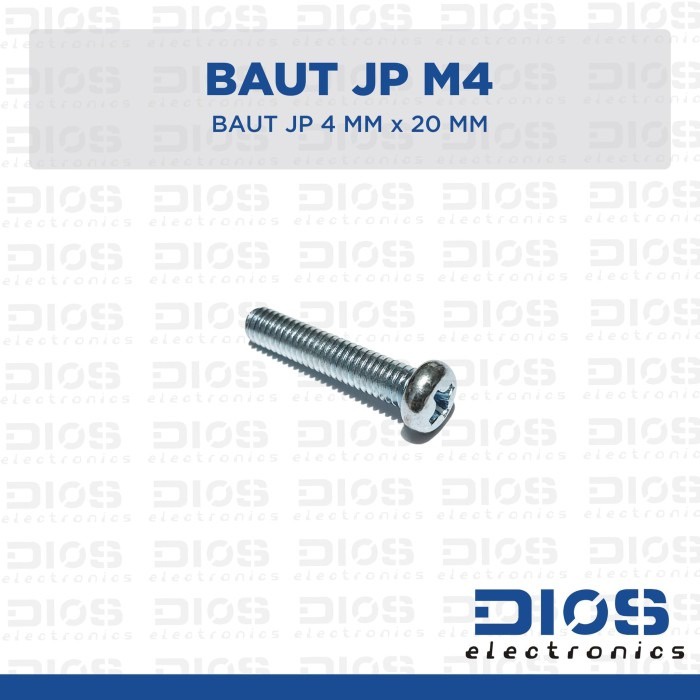 Jual Baut JP 4 mm x 20 mm / M4 / Bolt (min 20 pcs) | Shopee Indonesia