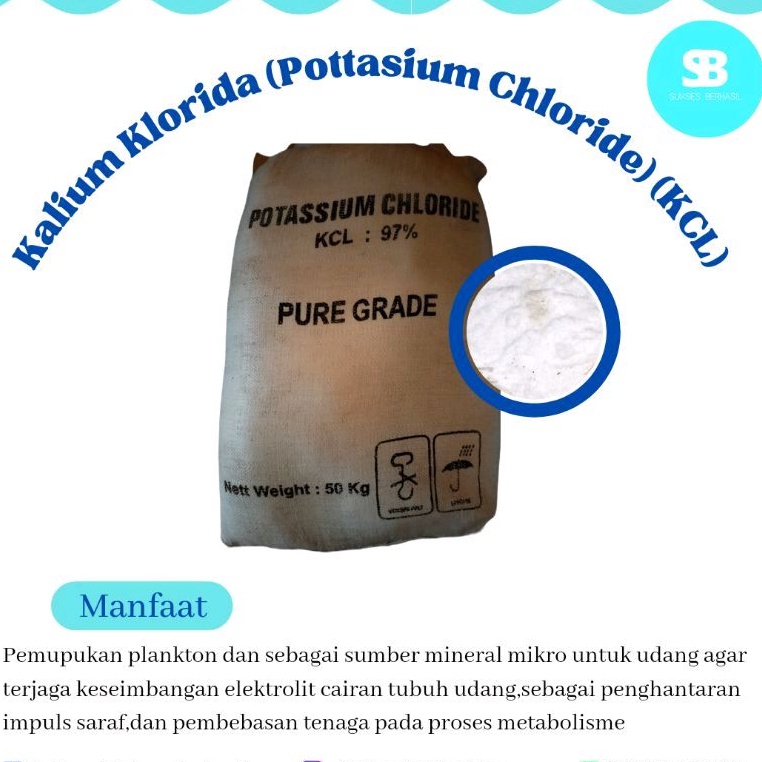 Jual Kalium Klorida/Kcl/Pottasium Chloride/25Kg | Shopee Indonesia