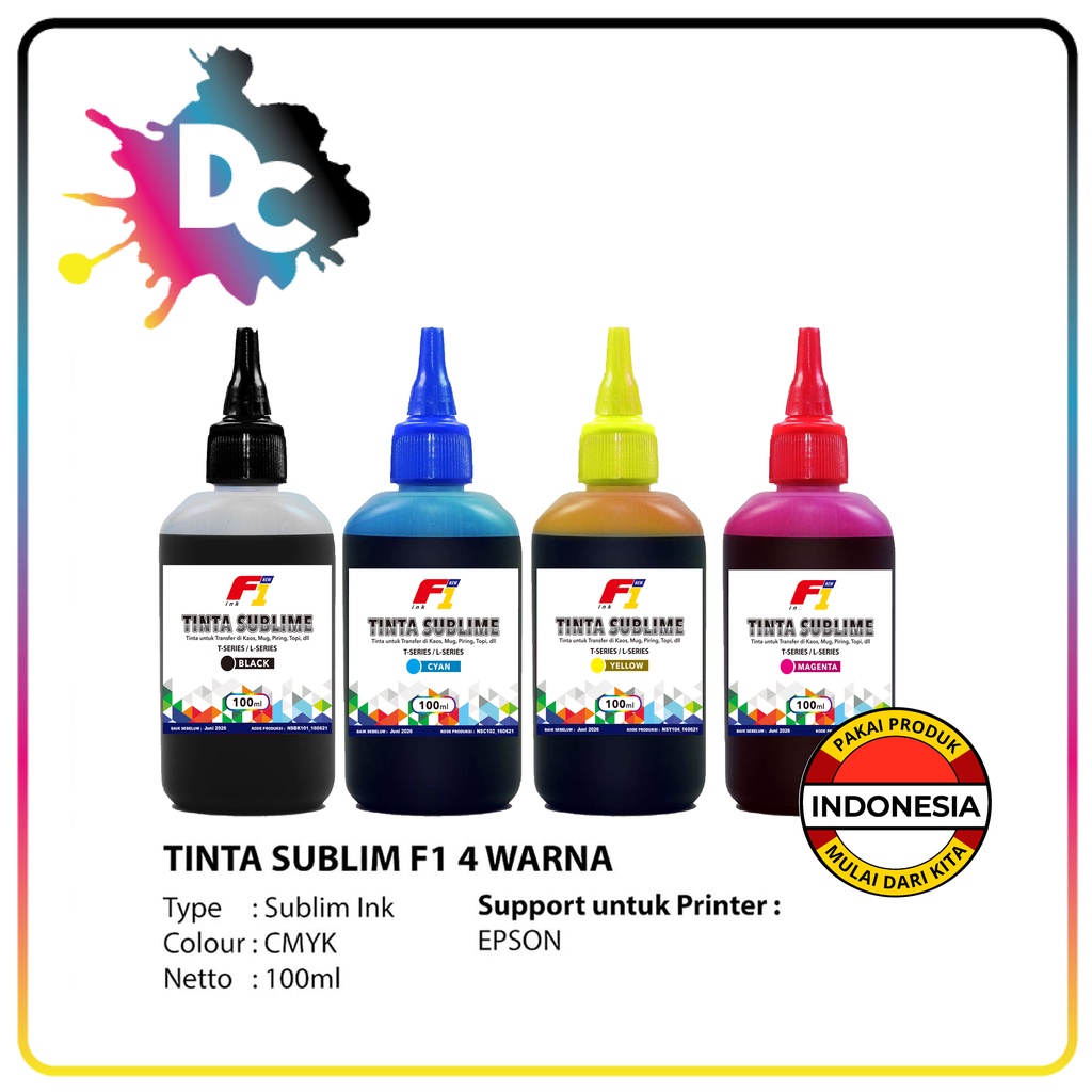 Jual Tinta Sublim F1 Ink 100ml | Shopee Indonesia