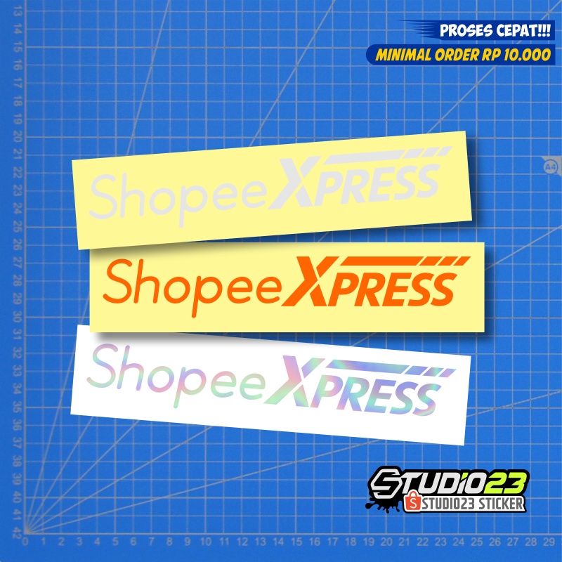Jual Sticker Shopee Express Cutting Stiker Hologram | Shopee Indonesia