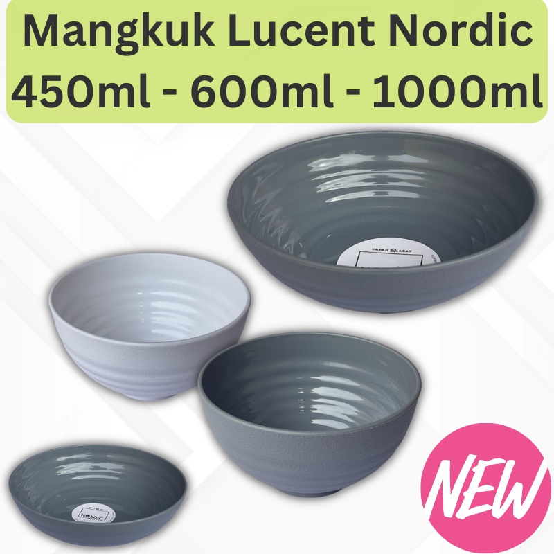 Jual Mangkuk Lucent Nordic - Mangkok Plastik Ukuran 450ml - 600ml - 1000ml | Shopee Indonesia