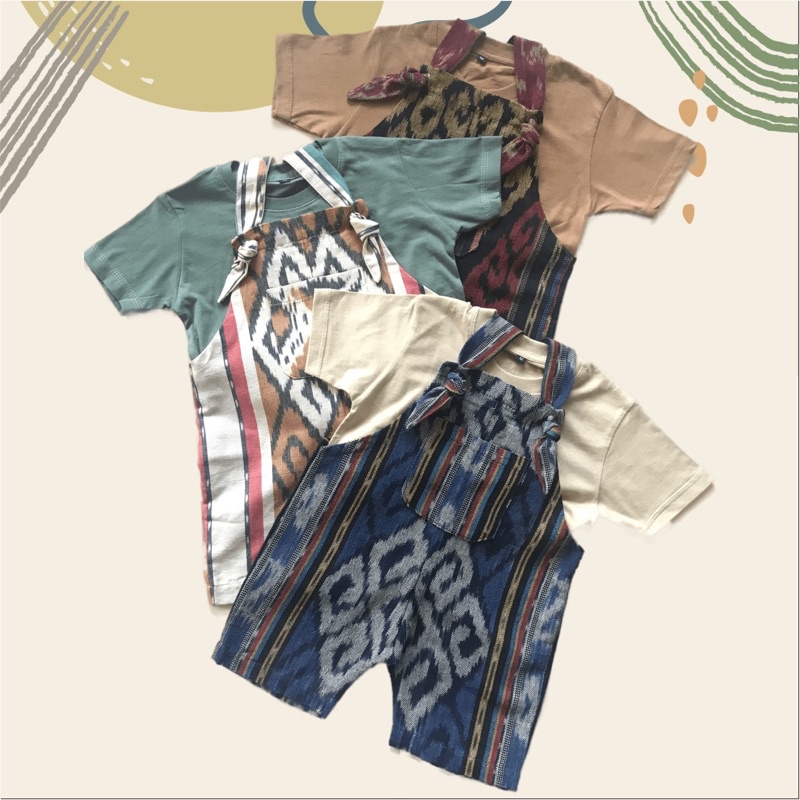 Jual [1-4 TAHUN] LA RéALITE - DEWANTARA OVERALL SET - BAJU TENUN BATIK ...