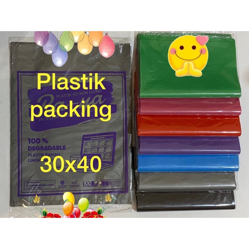 Jual PLASTIK PACKING ONLINE SHOP UK. 30x40 (isi +\- 45 lbr) | Shopee ...
