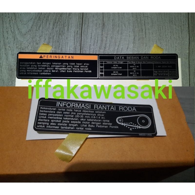 Jual sticker stiker arm kawasaki z125 original | Shopee Indonesia