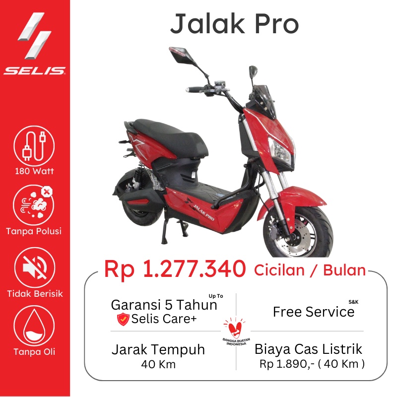 Jual SELIS - EMotor Motor LIstrik tipe Jalak Pro | Shopee Indonesia
