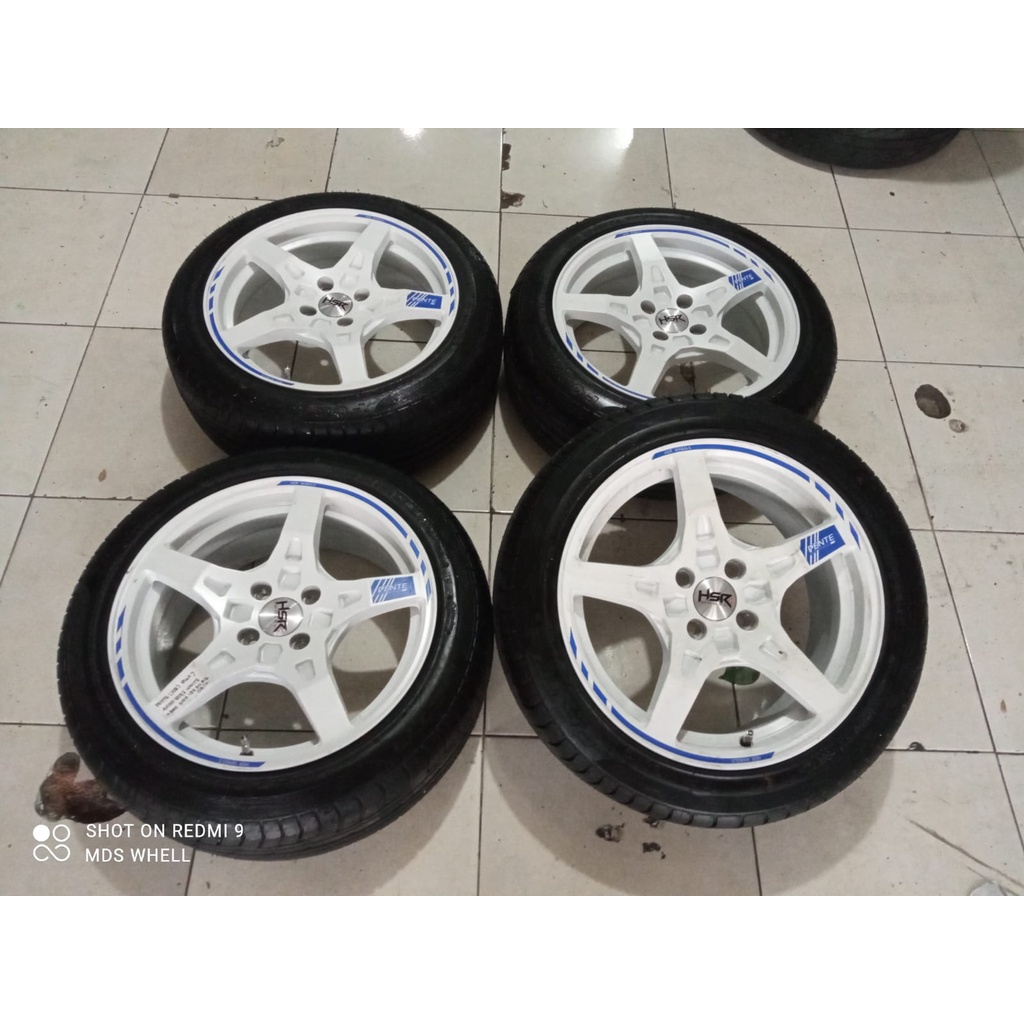 Jual Velg Mobil Bekas Racing Ring 16 PENTE HSR R16X7 Lubang 4X100 ET42 BAN 195 50 R16 | Shopee ...