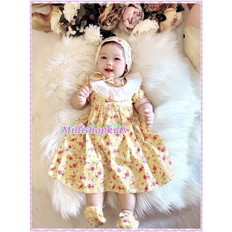 Jual DRESS BABY ANAK PERMPUAN EVE RENNA FLO BONET HAECHA HAZEL AYUNDA ...