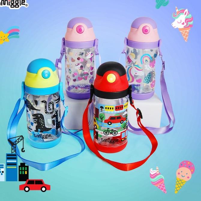 Jual BOTOL MINUM ANAK BOTOL ANAK SMIGGLE 500 ML FREE SEDOTAN V4017 ...