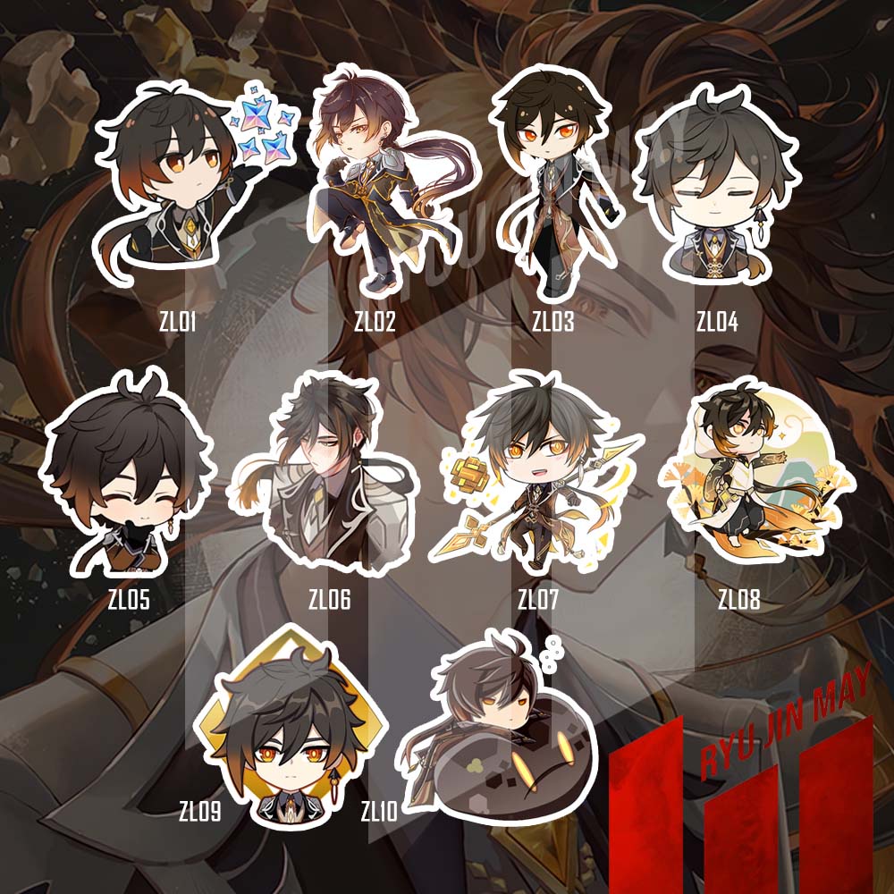 Jual Sticker Anime - Genshin Impact - Zhongli | Shopee Indonesia