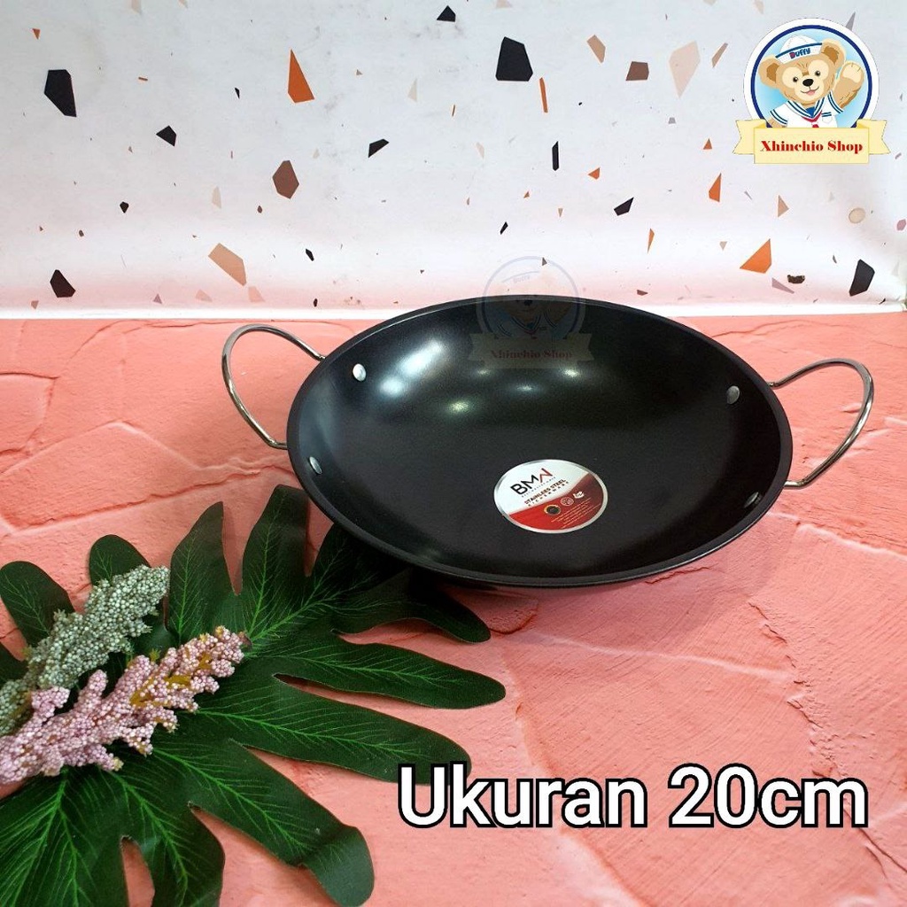 Jual Wajan Mini Hitam 20 22 24 cm anti lengket | Shopee Indonesia