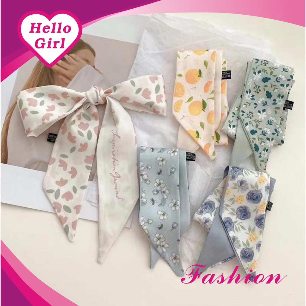 Jual (Hello Girl)F179 Syal Kecil/Scarf/Ikat Rambut Wanita/Syal ...
