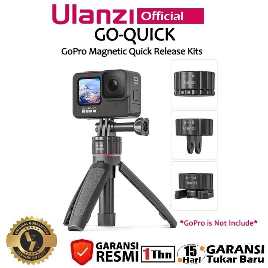 Jual Ulanzi GO-QUICK Quick Release Kit & Mini Tripod for GoPro, Action ...