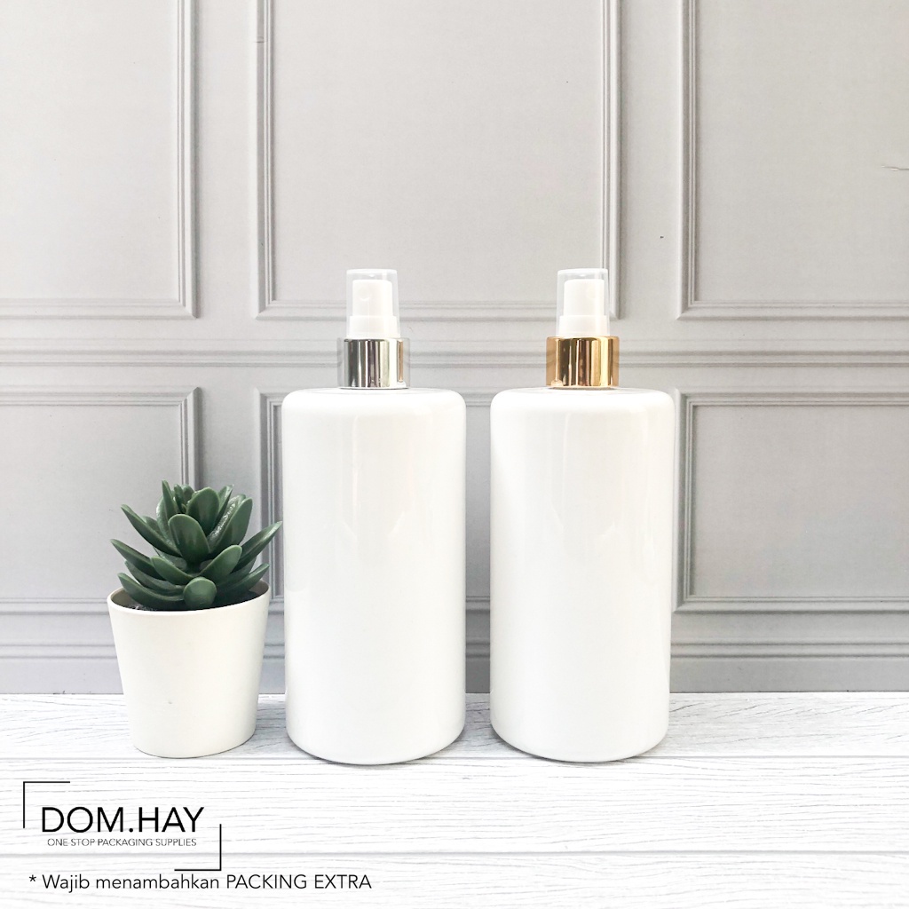 Jual Botol Spray Metalik 500ml Plastik Putih Face Mist Semprot ...