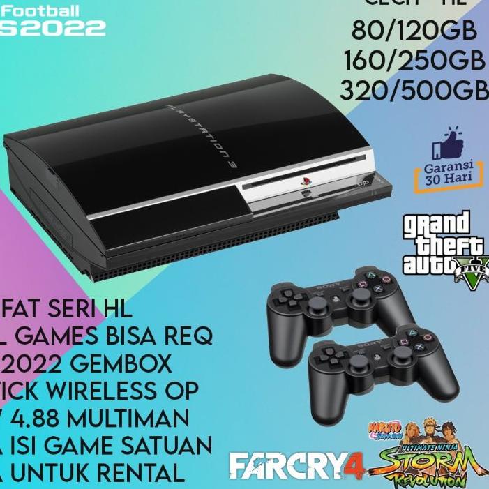 Jual New Stock PLAYSTATION / PS3 FAT CFW CECHL VOID JEPANG GB-80GB FULL ...