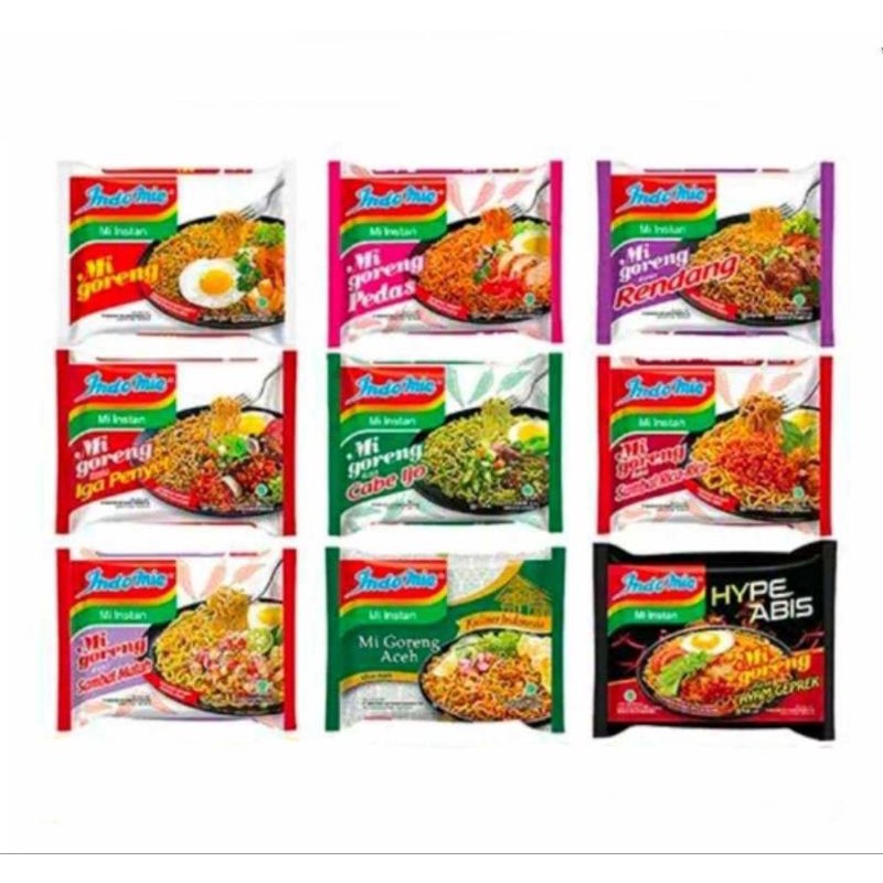 Jual 5 Bungkus INDOMIE GORENG 5 Bungkus EDISI HEMAT Indomi Goreng ...