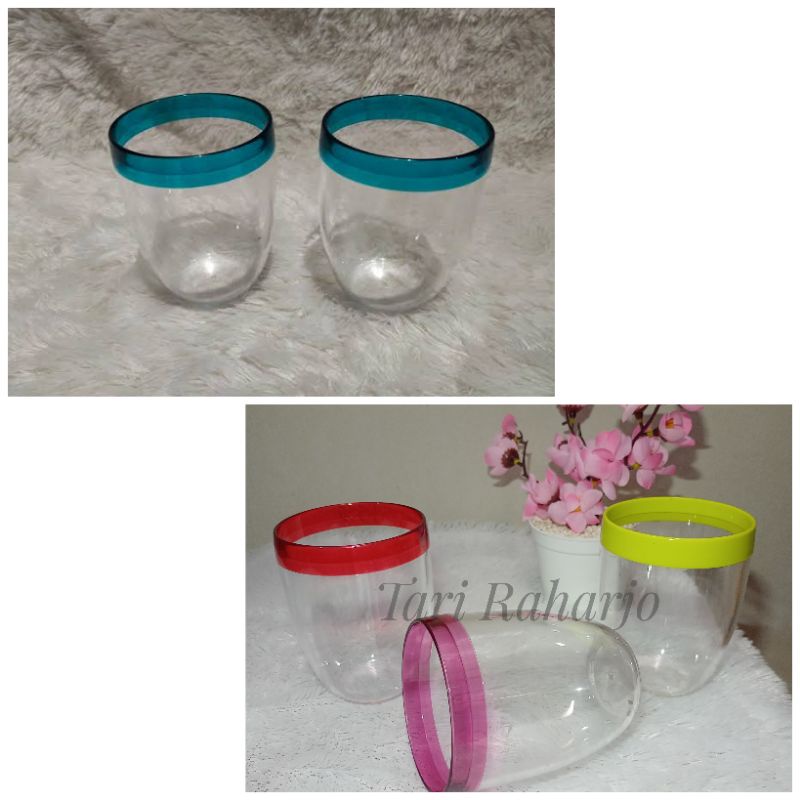 Jual tupperware allegra stemless glass gelas kristal murah | Shopee ...