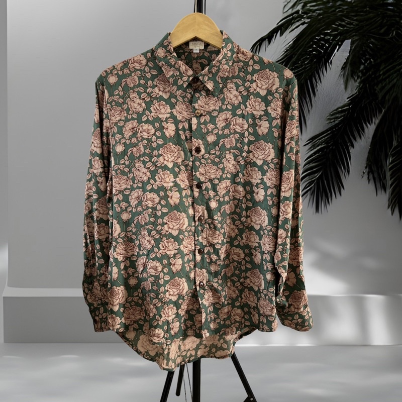 Jual kemeja rayon vintage / shirt ID VENG2, kemejarayon, kemeja ...