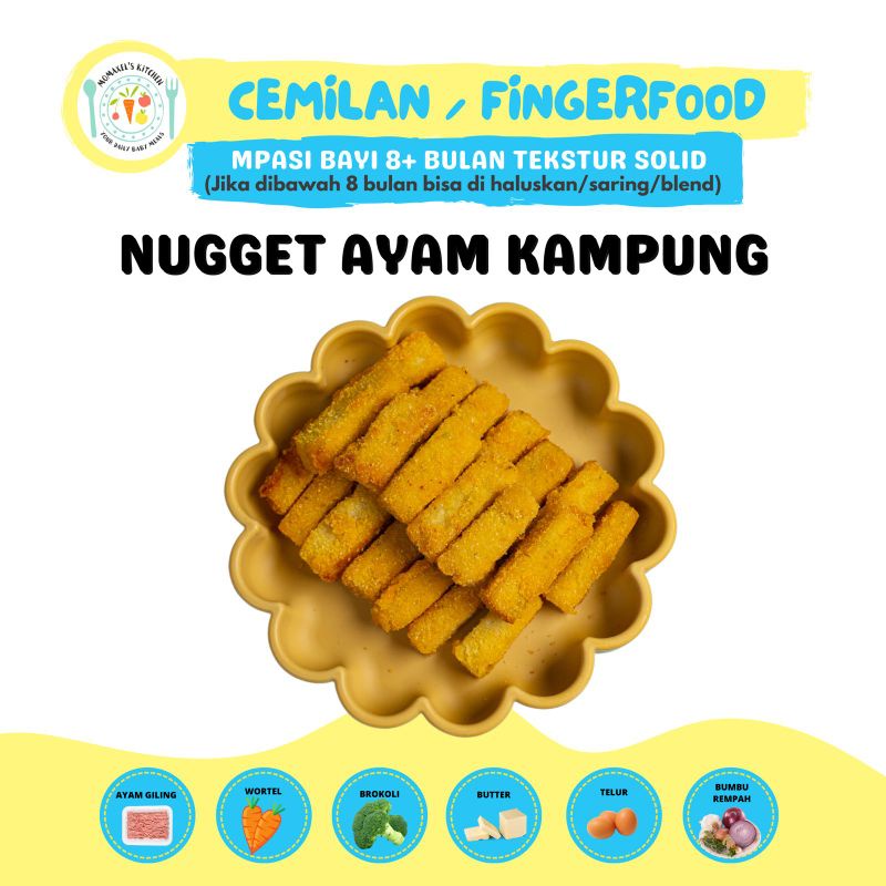 Jual NUGGET AYAM KAMPUNG SEHAT UNTUK BAYI & BALITA / FINGER FOOD BEKU ...