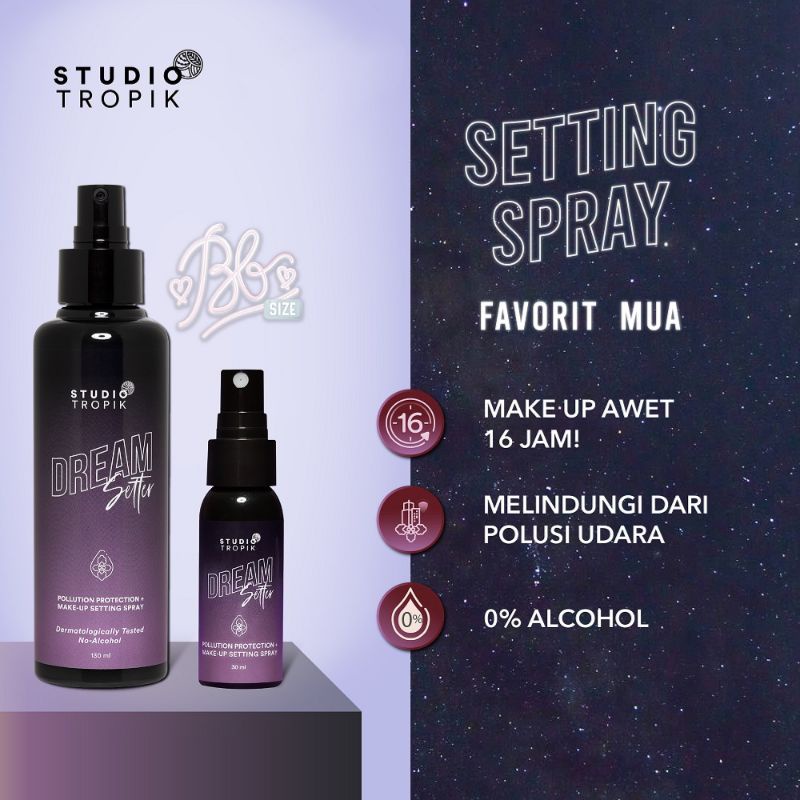 Jual STUDIO TROPIK DreamSetter (30ml/130ml) Pollution Protection ...